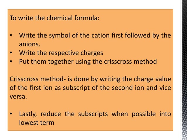 Naming and Writing Chemical Formula | PPTX