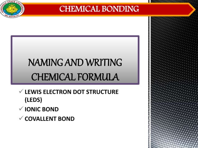 Naming and Writing Chemical Formula | PPTX
