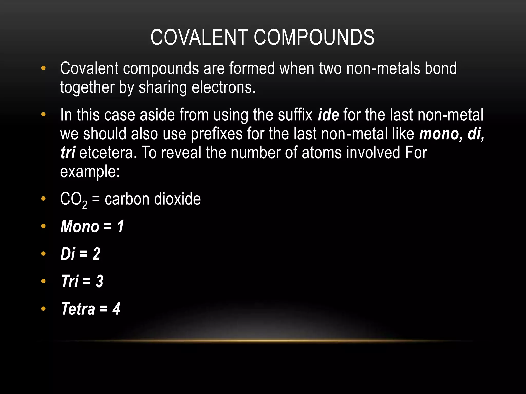 Naming and writing compounds | PPTX