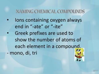 Naming chemical compounds | PPTX