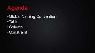 Naming convention in_database | PPTX