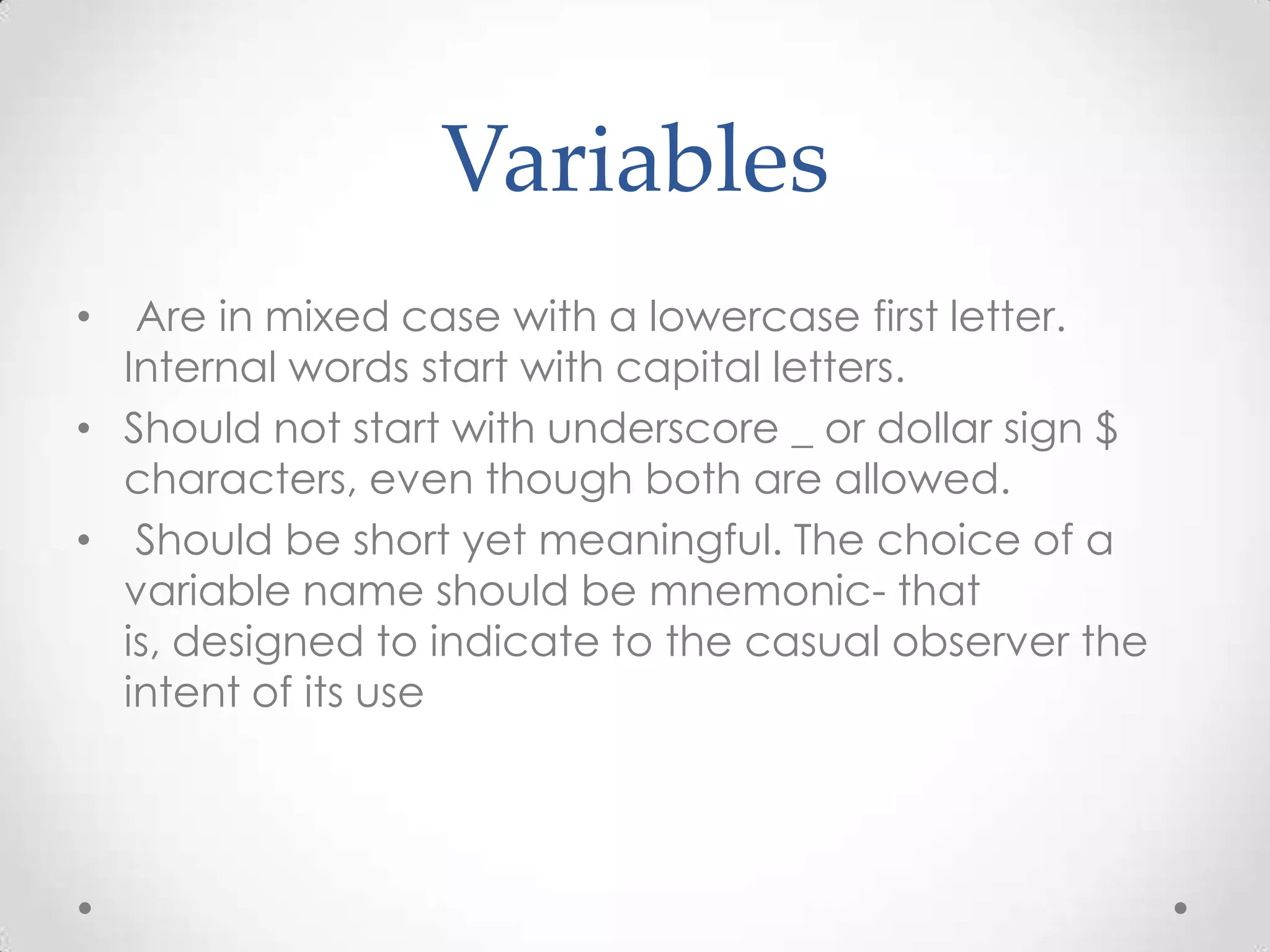 Naming conventions | PPTX