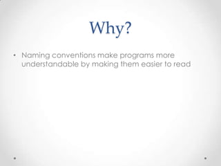 Naming conventions | PPTX