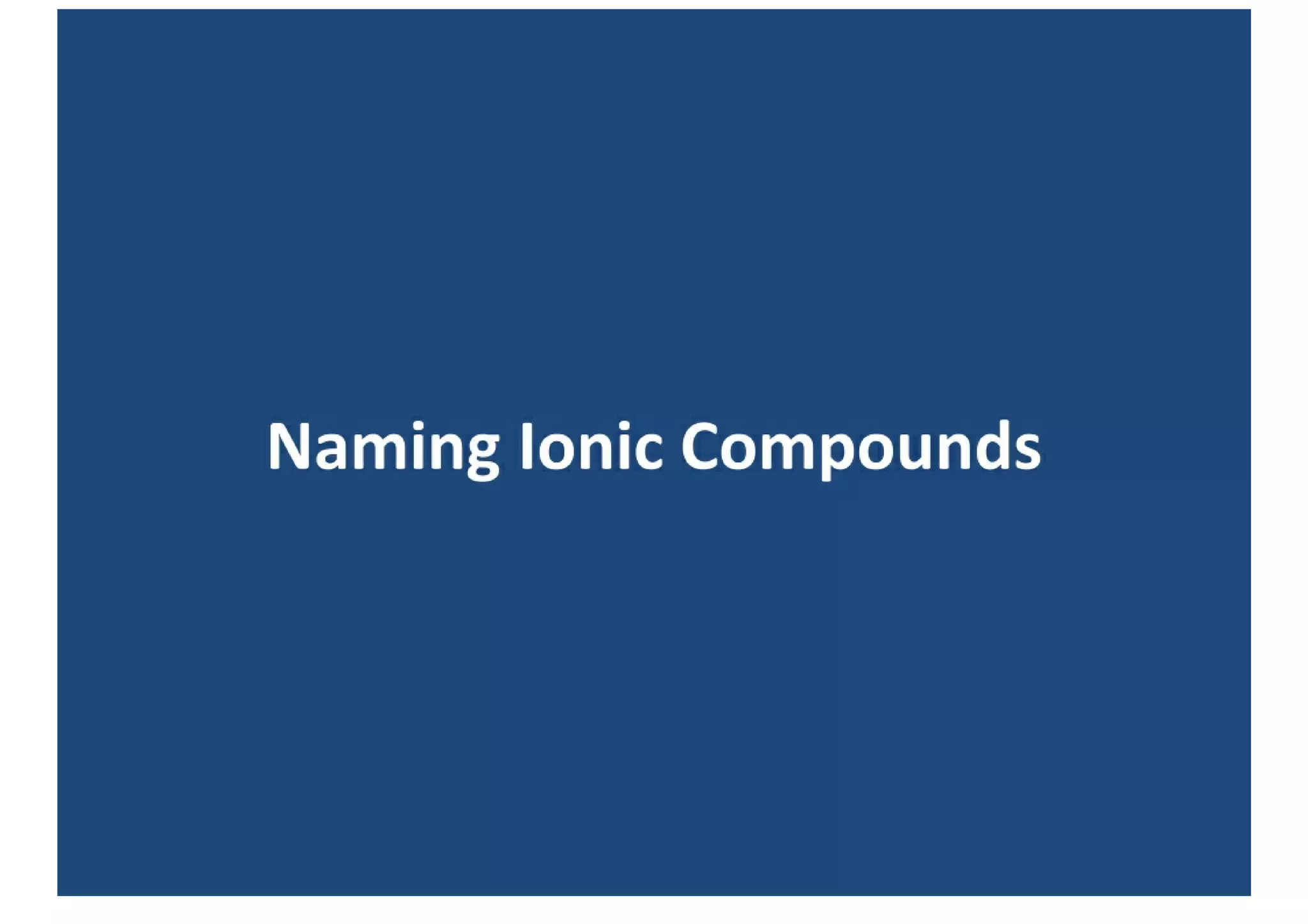 Naming Ionic Compounds Pdf 6544