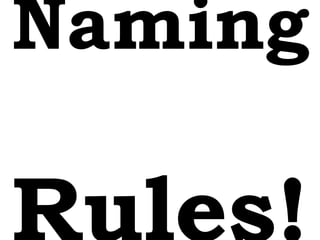 Naming Rules | PPT