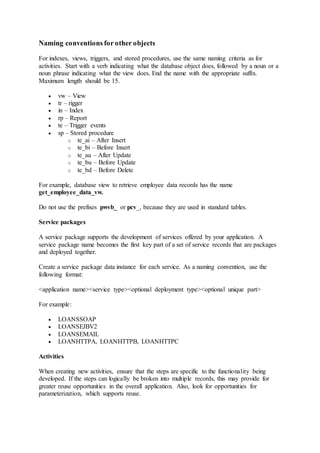 PEGA Naming standards for pega rules | PEGA PRPC Training | DOCX