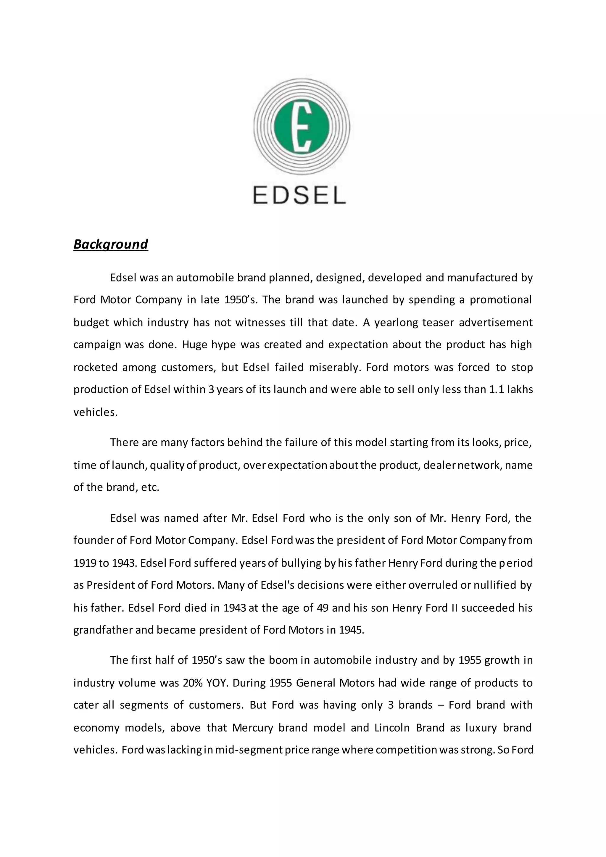 Naming the Edsel | PDF