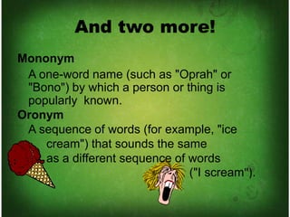 Naming the nyms | PPTX