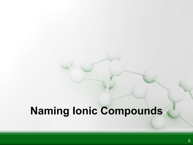 Naming & Writing Ionic Formulas PowerPoint | PPTX