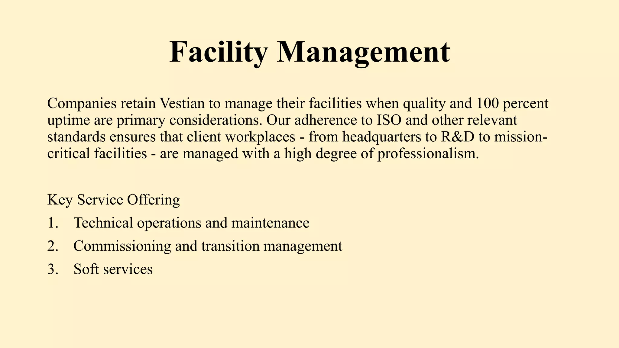 VESTIAN | WORKPLACE SOLUTION | PPTX
