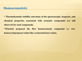 Aromaticity and it's s application in organic chemistry | PPTX ...
