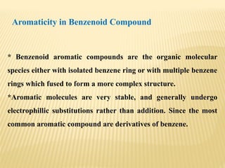 Aromaticity and it's s application in organic chemistry | PPTX ...