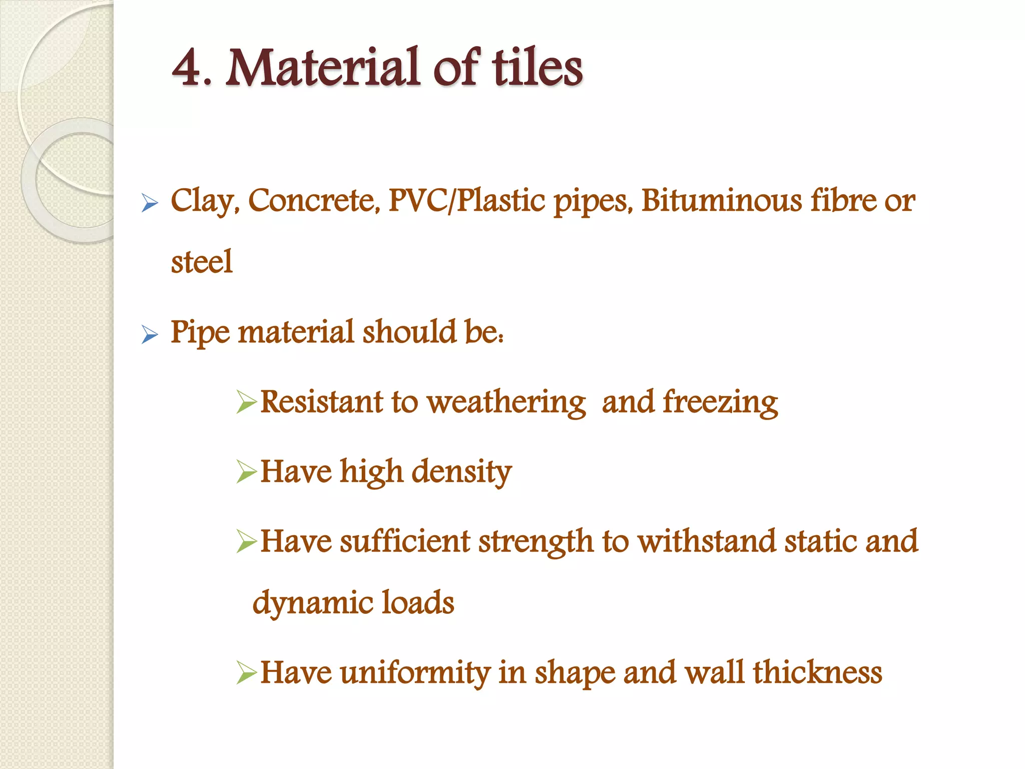 DESIGN OF SUBSURFACE DRAINAGE SYSTEM | PPTX