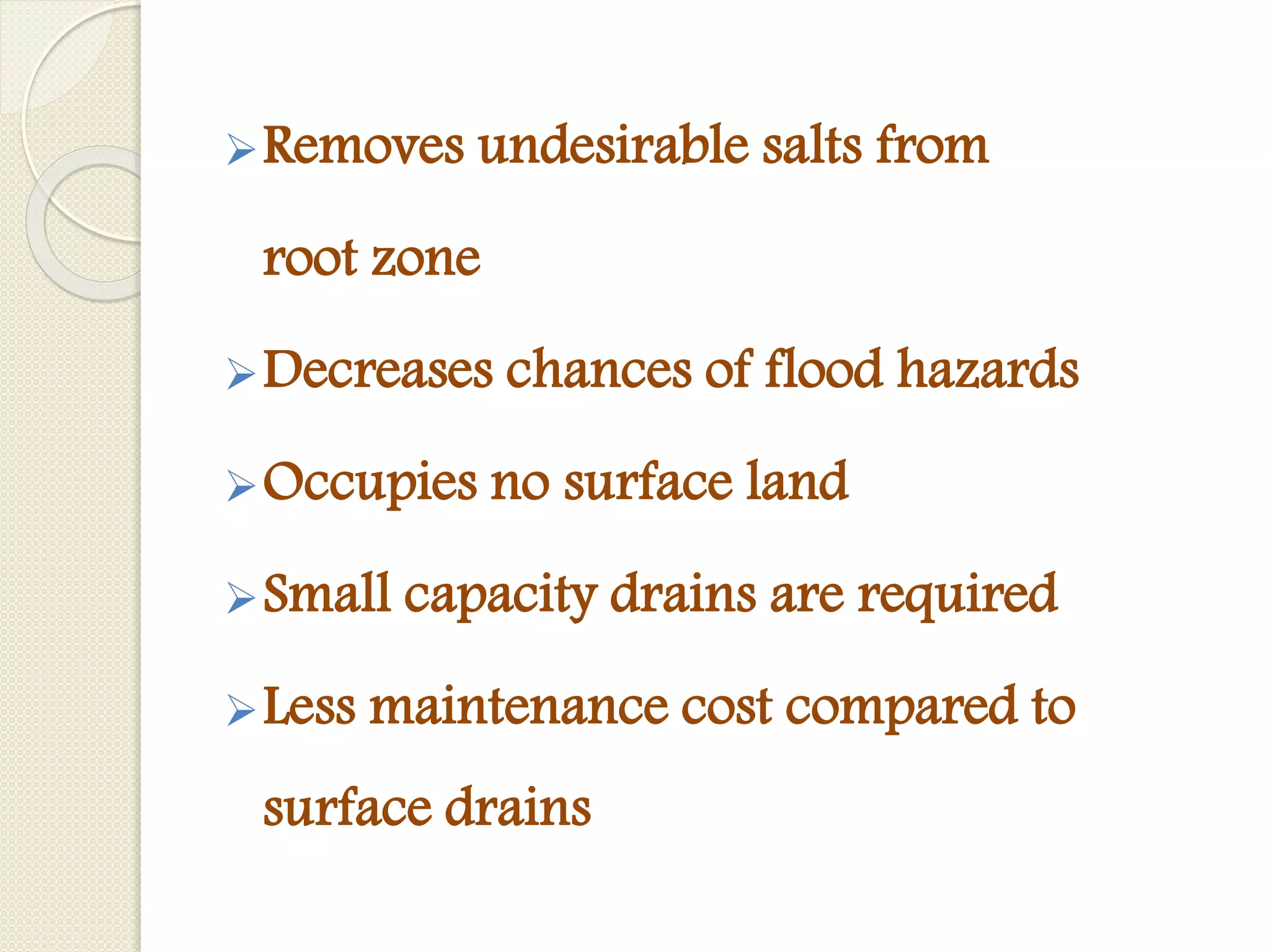 DESIGN OF SUBSURFACE DRAINAGE SYSTEM | PPTX