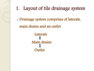 DESIGN OF SUBSURFACE DRAINAGE SYSTEM | PPTX