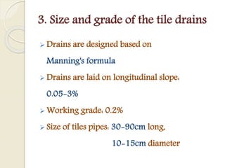 DESIGN OF SUBSURFACE DRAINAGE SYSTEM | PPTX