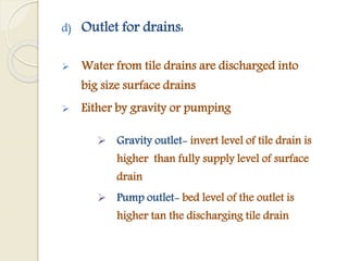 DESIGN OF SUBSURFACE DRAINAGE SYSTEM | PPTX