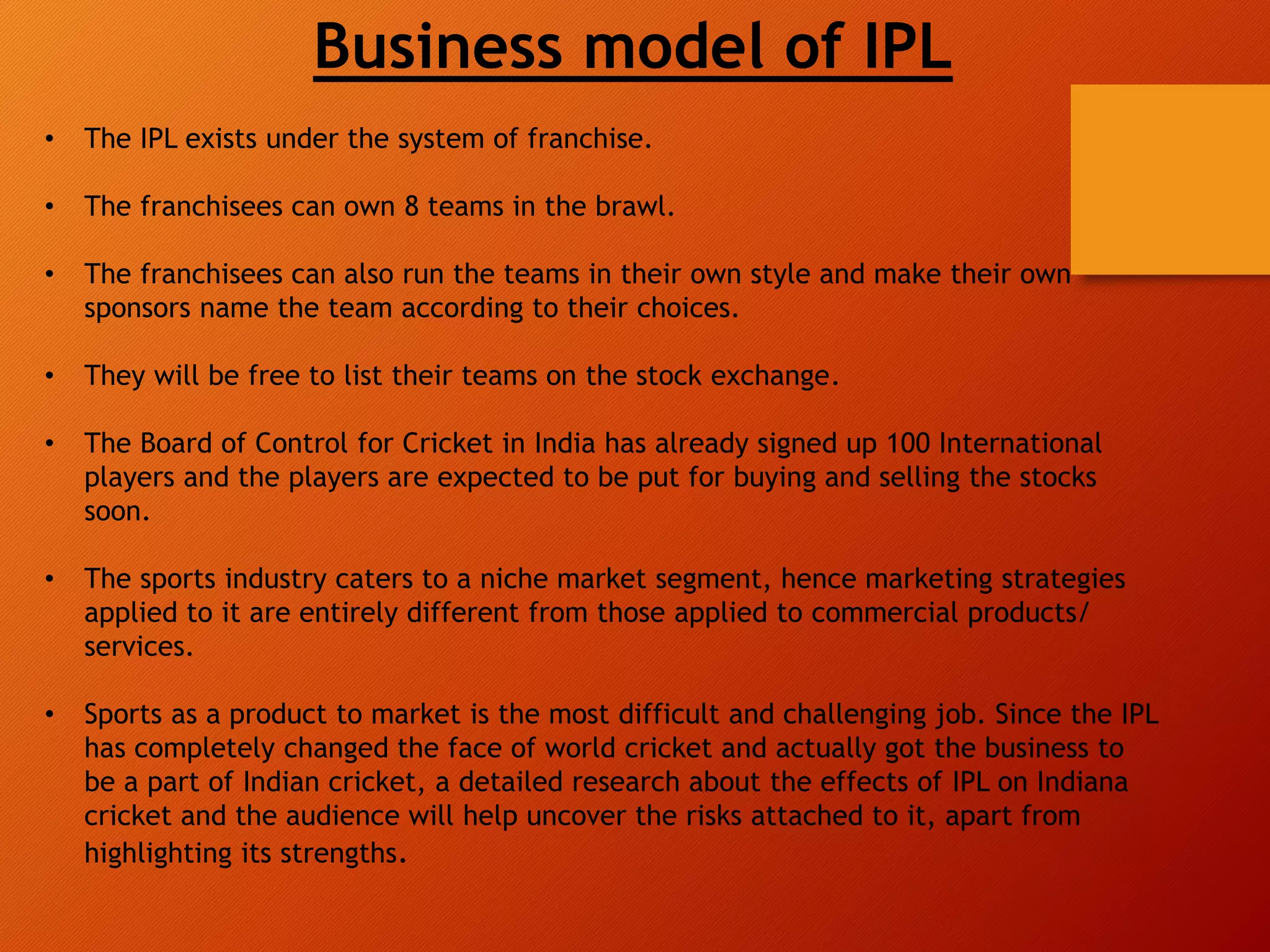 IPL Presentation | PPTX