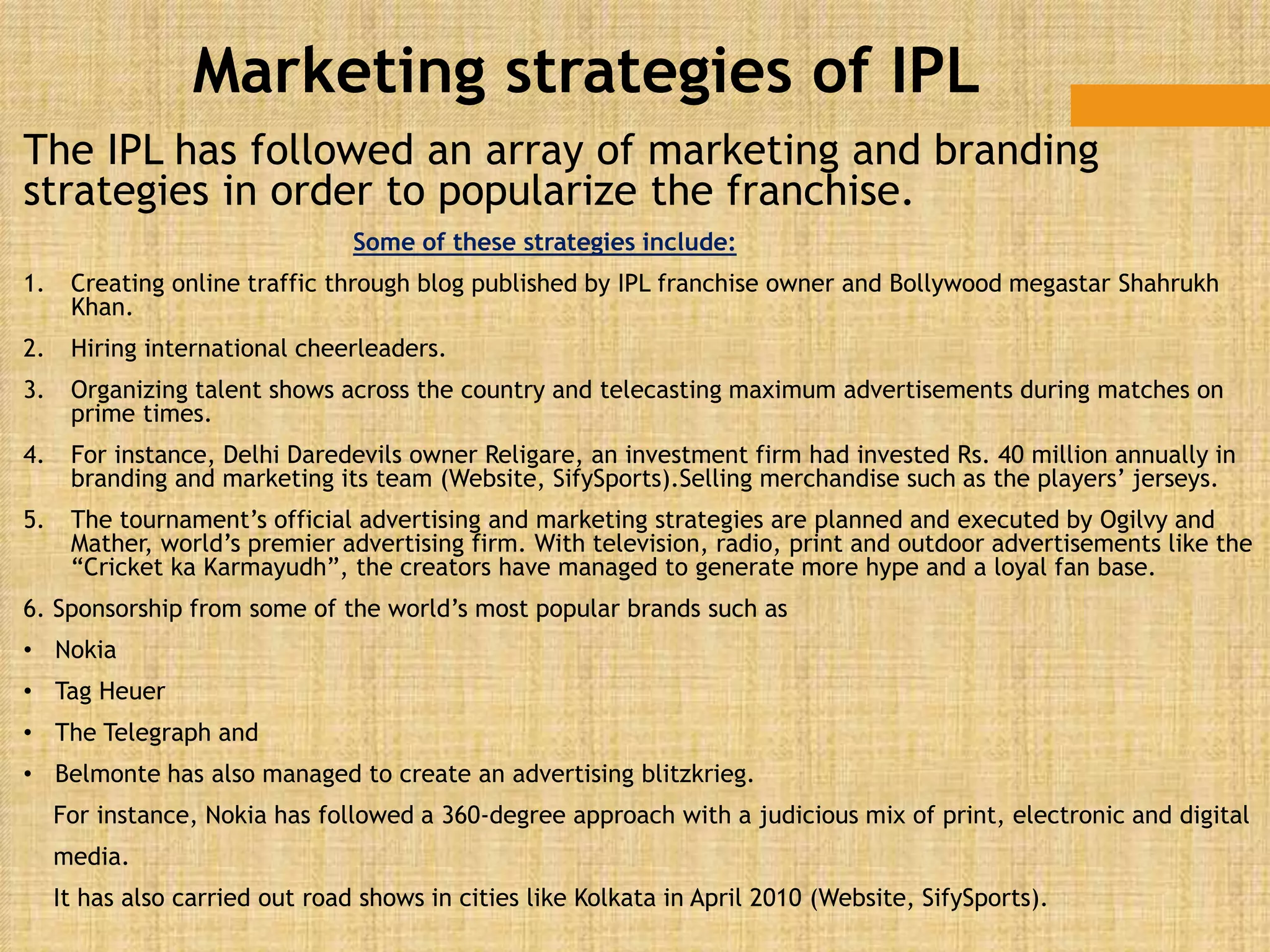 IPL Presentation | PPTX