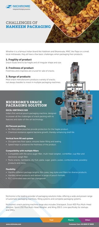 CHALLENGES OF NAMKEEN PACKAGING | PDF