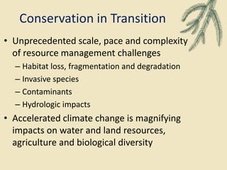 Collaborative Landscape Conservation Planning and Delivery in the ...