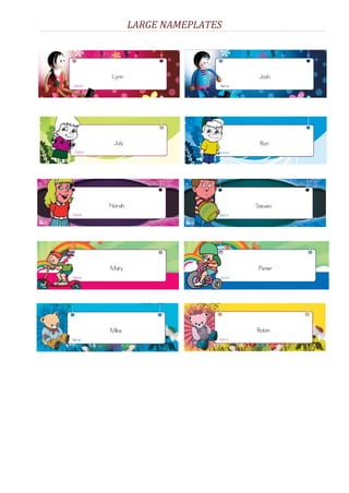 Nameplate Maker 4 Teachers | PDF