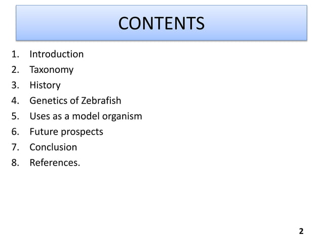 ZEBRAFISH : AS A MODEL ORGANISM. | PPTX | Heart and Cardiovascular ...