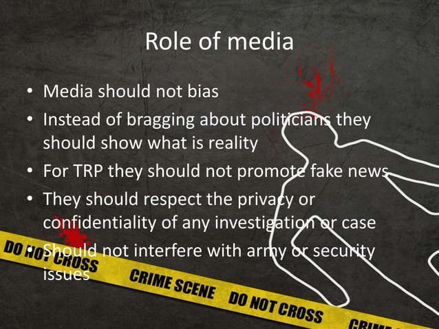 "positive and negative impact of crime news" | PPT