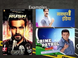 "positive and negative impact of crime news" | PPTX