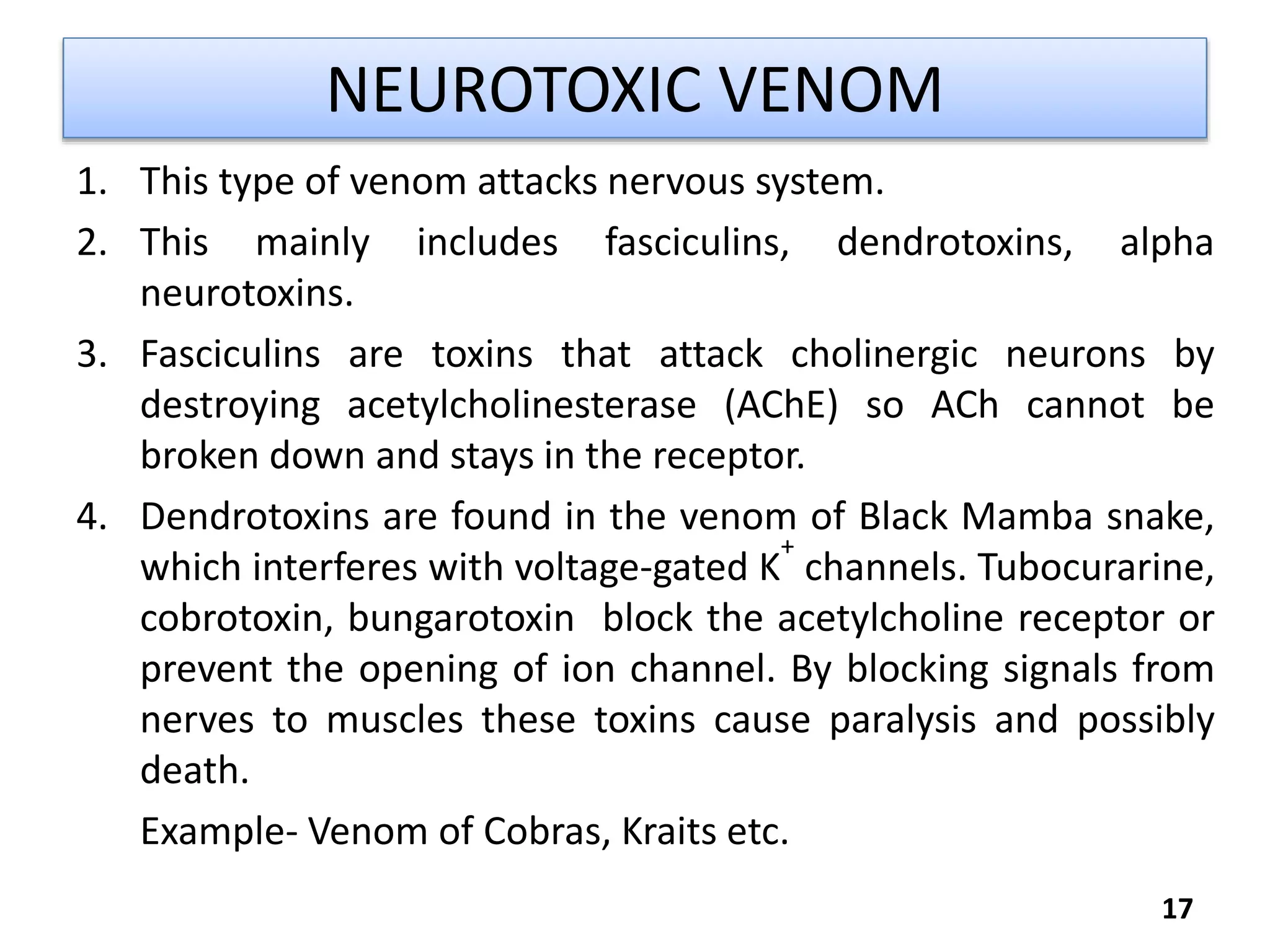 VENOM OF SNAKES . By - Namrata Singh | PPTX