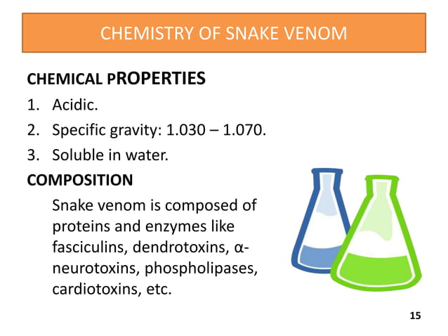 VENOM OF SNAKES . By - Namrata Singh | PPT