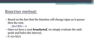 Nams- Roots of equations by numerical methods | PPTX