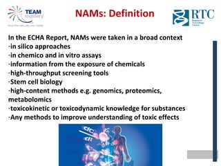 NAMs reach and reproductive toxicity | PPT