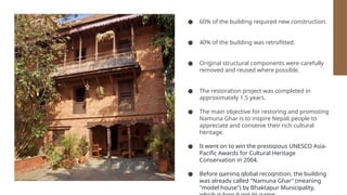 Case Study of Namuna Ghar | Detattreya Bhaktapur | Rabindra Puri| | PPTX
