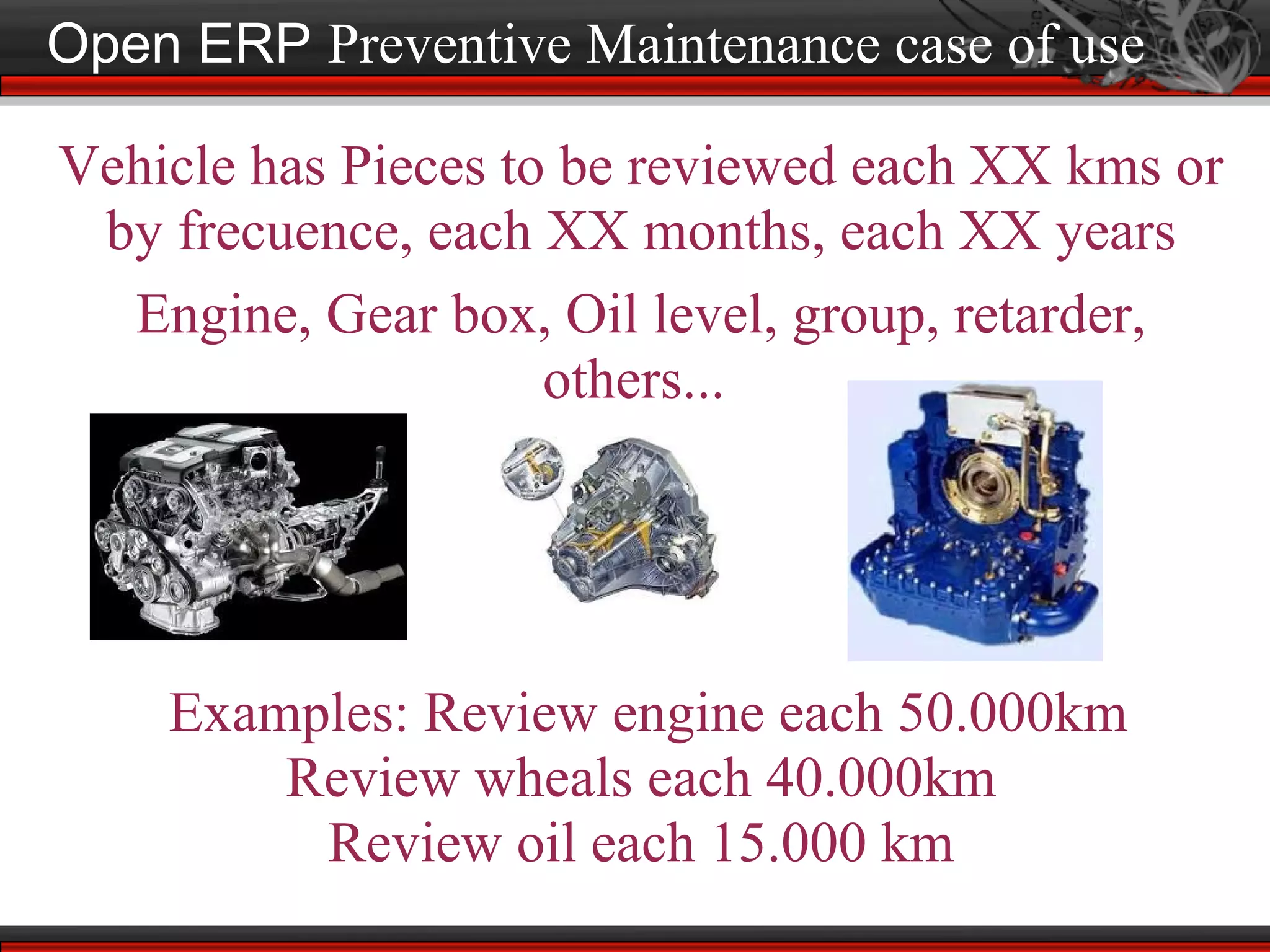 OpenERP preventive maintenance case of use | PDF