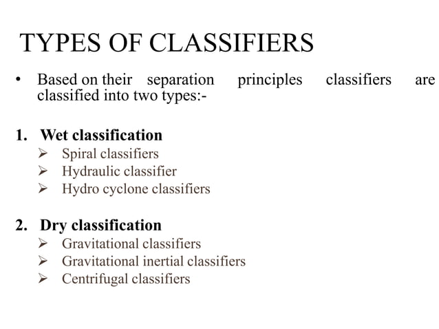Type of classifier | PPTX | Geology | Science