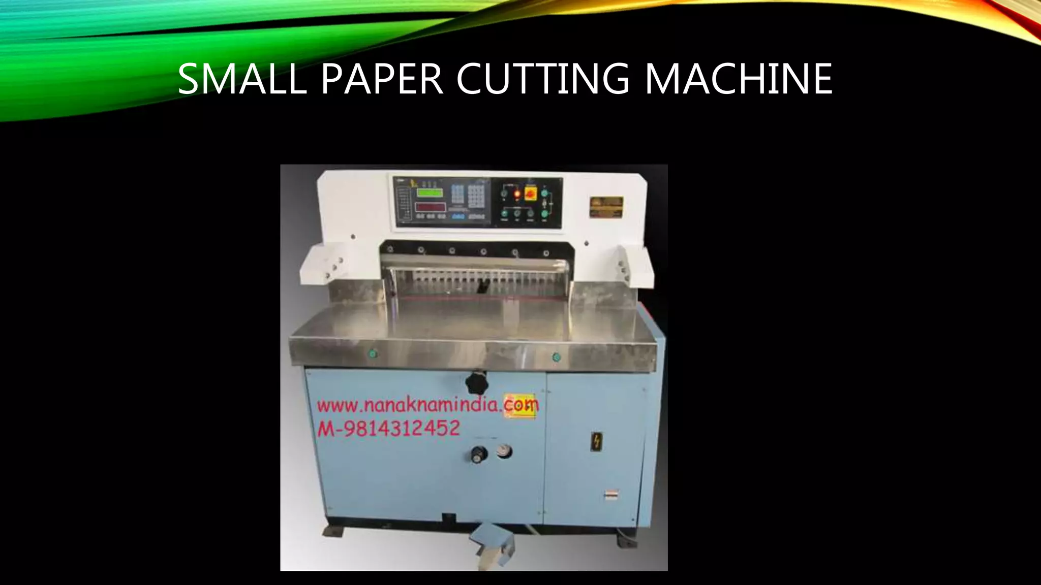 Paper Cutting Machines | PPTX