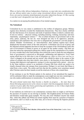 Nana Kobina Nketsia V on Ancestors and the Nation | PDF