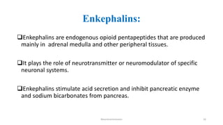 Non adrenergic and Non cholinergic transmission | PPTX
