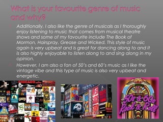 My Favourite Music | PPT