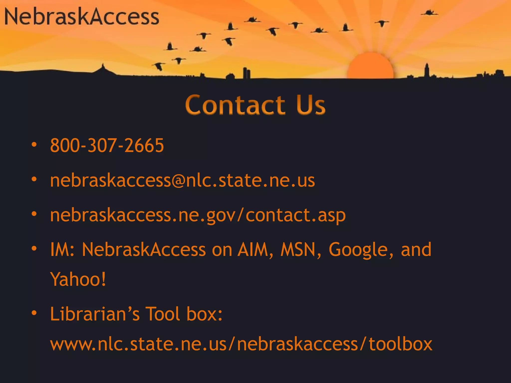 NCompass Live: Check out the New NebraskAccess! | PPT | Technology ...