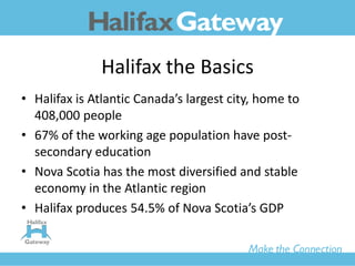 Halifax Gateway Council presentation | PPT