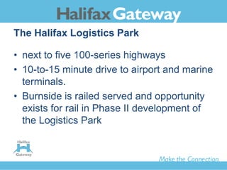 Halifax Gateway Council presentation | PPT