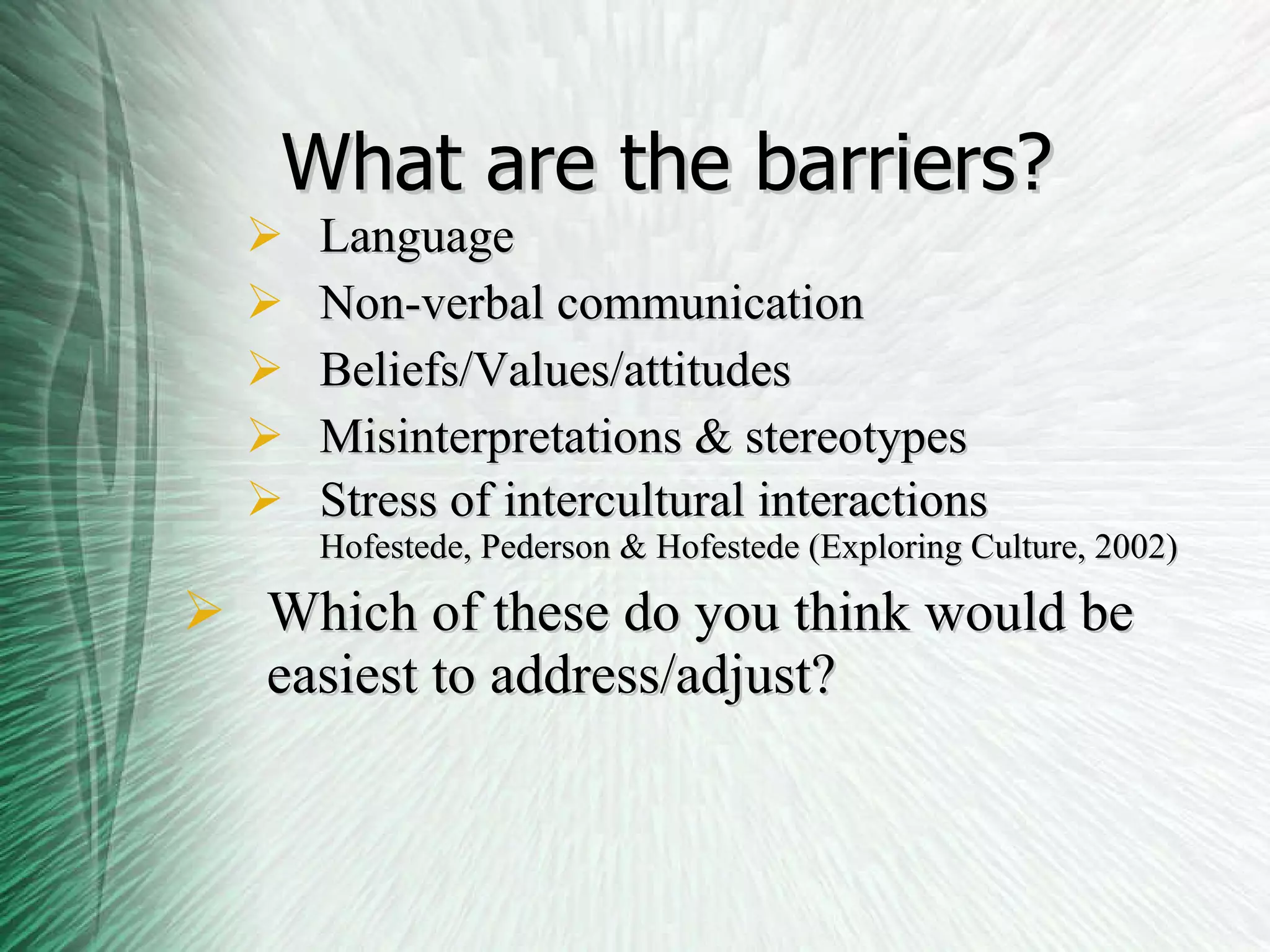 Cross-Cultural Communication Barriers | PPT