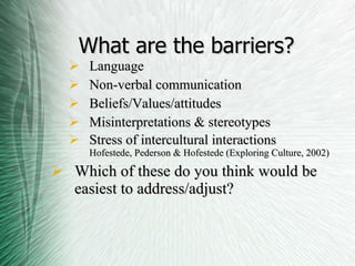 Cross-Cultural Communication Barriers | PPT