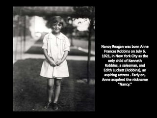 Nancy Davis Reagan- RIP | PPTX