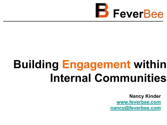 Nancy Kinder at Vircomm14 - 'Building engagement within internal ...