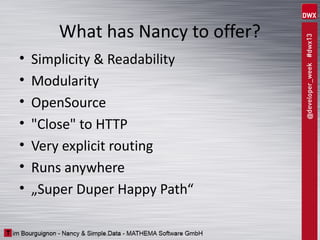 Introduction to the Nancy Framework | PPT