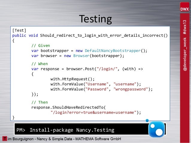 Introduction to the Nancy Framework