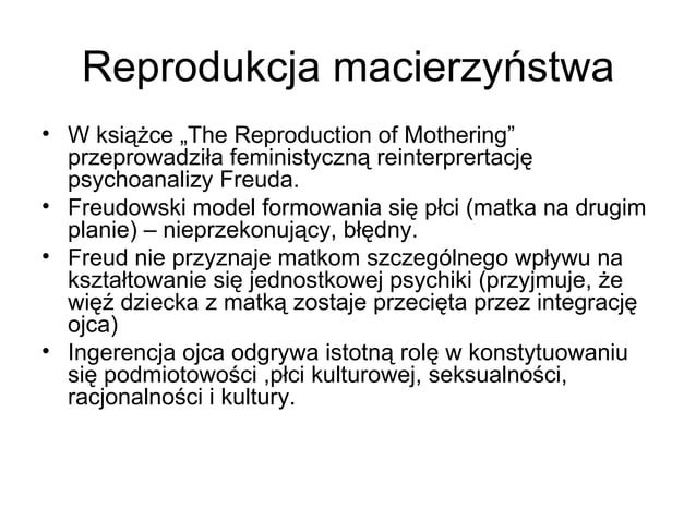 Nancy julia chodorow | PPT